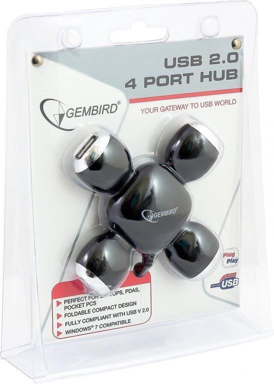 Stacja dokująca do laptopa Gembird Hub Usb Usb 2.0 4 Port Hub Uhb-Ct01 ...