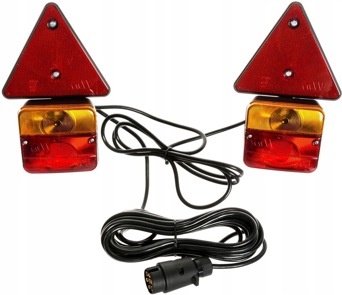 Kamar Zestaw Lamp Tylnych Magnes Trójkąt Przyczepa L1070-Z - Opinie i ...