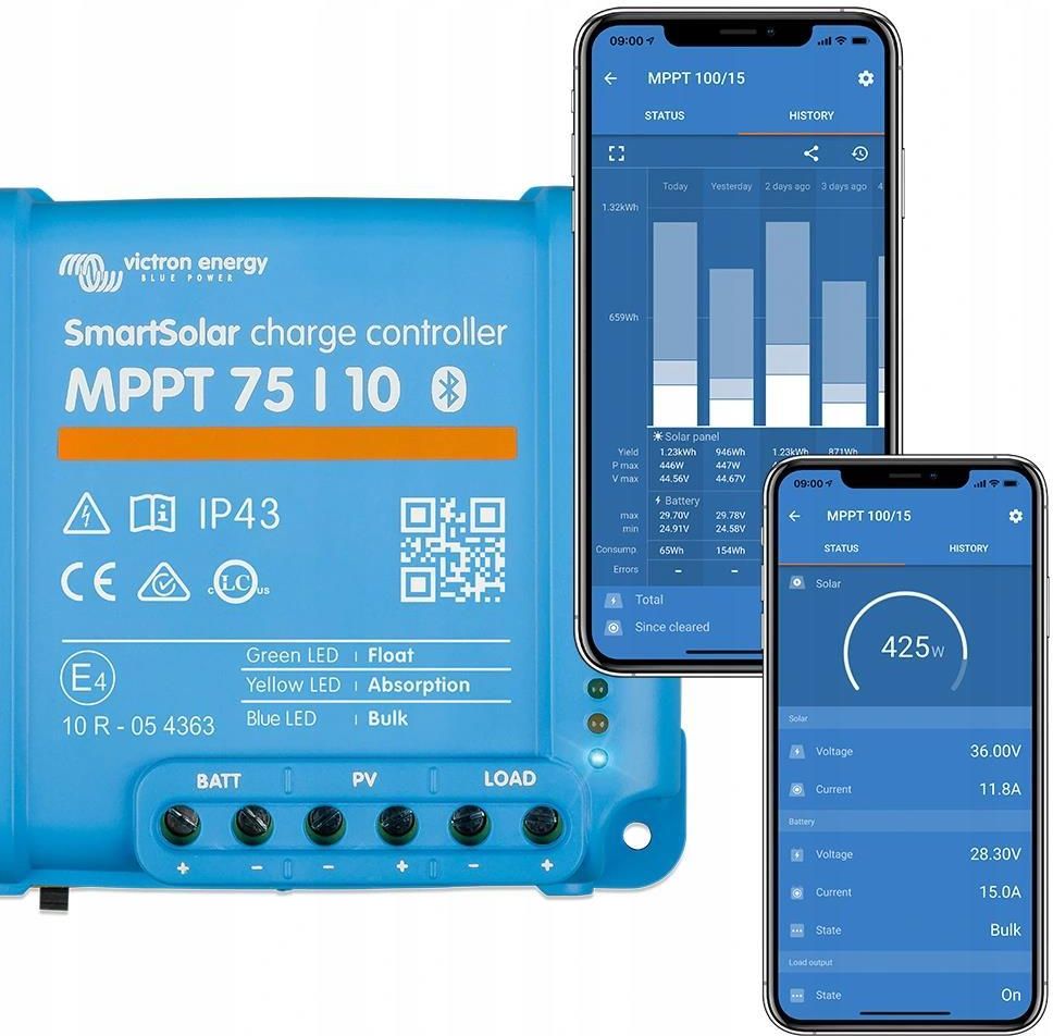 Victron Energy Regulator Smart Solar Mppt 75/10 Scc075010060R - Opinie ...