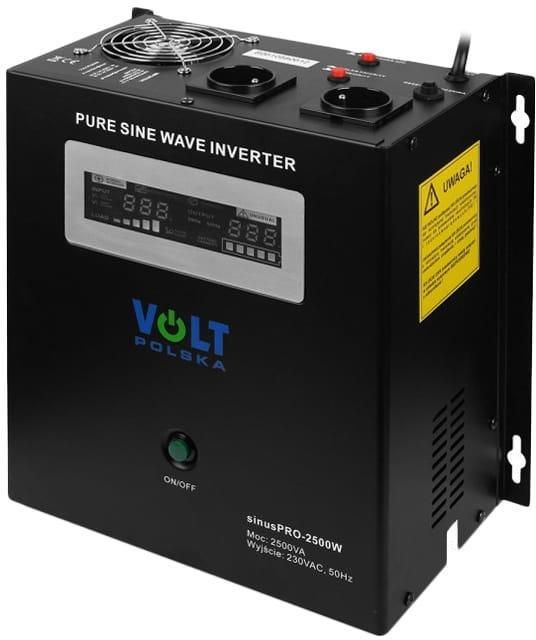 Zasilacz UPS Zasilacz Volt Sinus Pro 2500W 2500VA/1800W + 2x akumulator ...