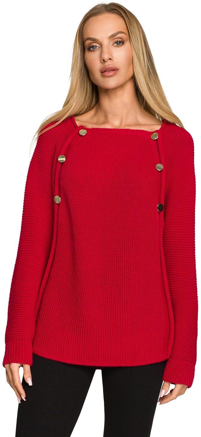 Sweter Damski Model MOE712 Malina - Ceny i opinie - Ceneo.pl