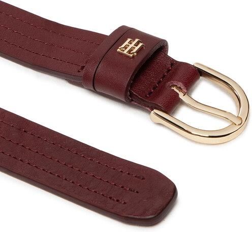 Tommy Hilfiger Pasek Damski Th Timeless 2.5 Quilted AW0AW13974 Bordowy ...