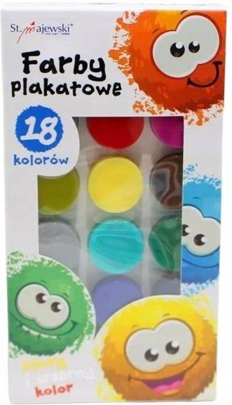 St. Majewski Farby Plakatowe 18Szt.X10Ml - Ceny i opinie - Ceneo.pl