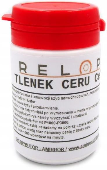 Relop Tlenek Ceru Polerowanie Szyb Szkła 100g - Opinie i ceny na Ceneo.pl