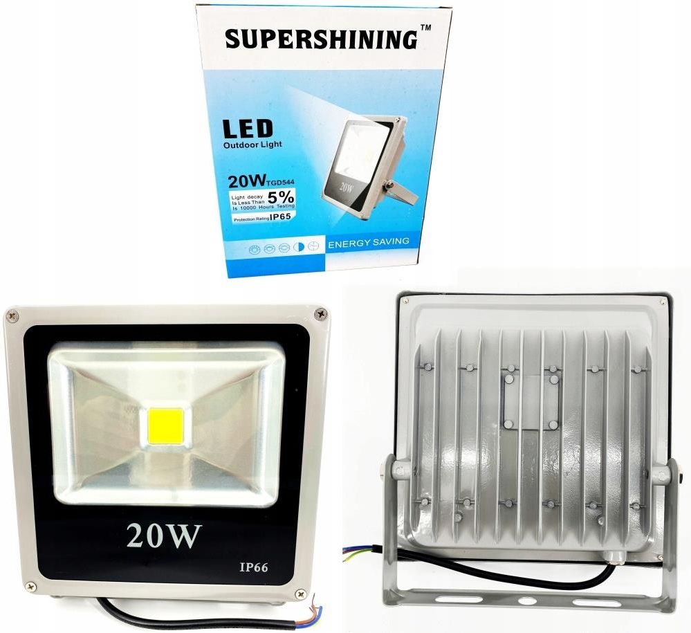 Idino Lampa Halogen Led 20W Ip66 Naświetlacz Barwa Zimna - Ceny i ...