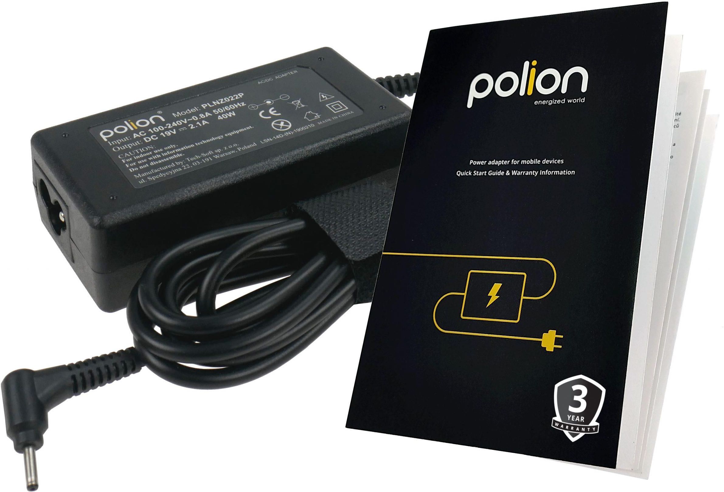 Zasilacz do laptopa POLION ZASILACZ PRO ŁADOWARKA 40W DO LAPTOPA ASUS ...