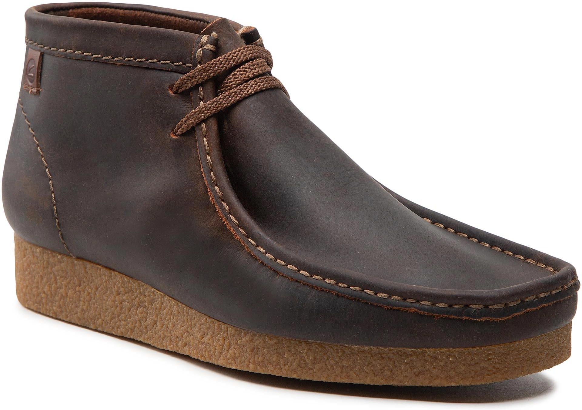 Trzewiki CLARKS - Shacre Boot 261594367 Beeswax - Ceny i opinie - Ceneo.pl