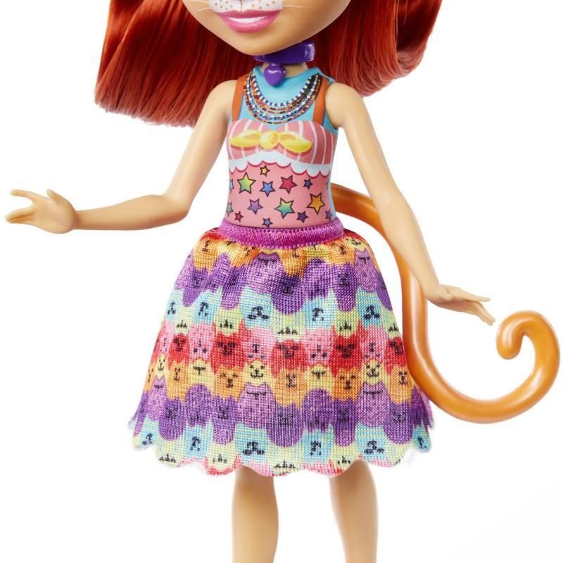 Lalka Mattel Enchantimals Tarla Orange Cat Lalka Pomarańczowy kot ...