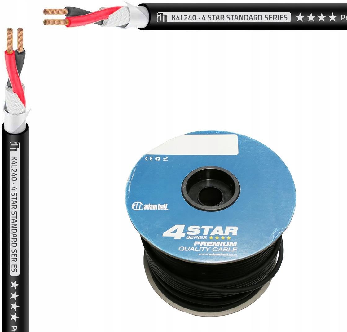 Adam Hall K4 Ofc Przewód Kabel Głośnikowy 2X4,0Mm K4Ls240 - Opinie i ...