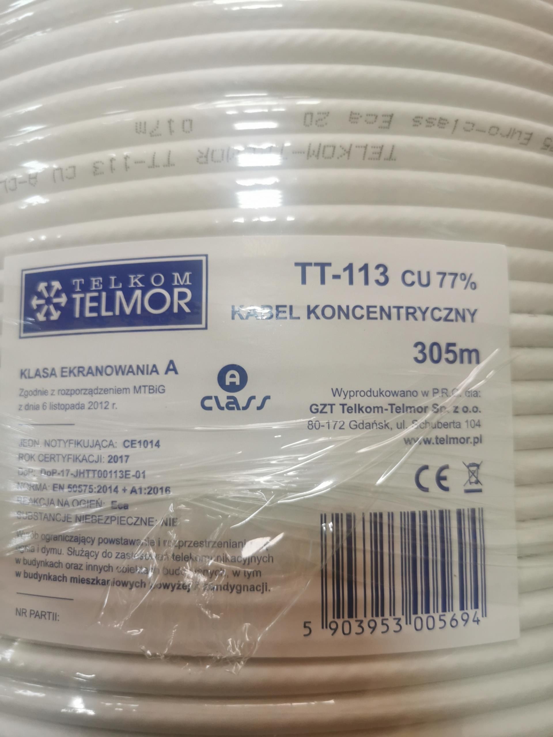Telkom-Telmor Kabel Antenowy Telmor Tt 113 Cu Trishield 10M - Opinie i ...