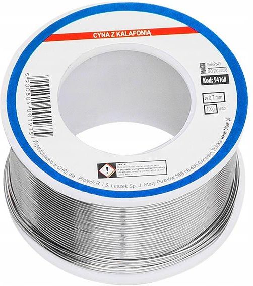 Prolech Cyna 1,00/100G Sn60Pb40 9422 - Opinie i ceny na Ceneo.pl