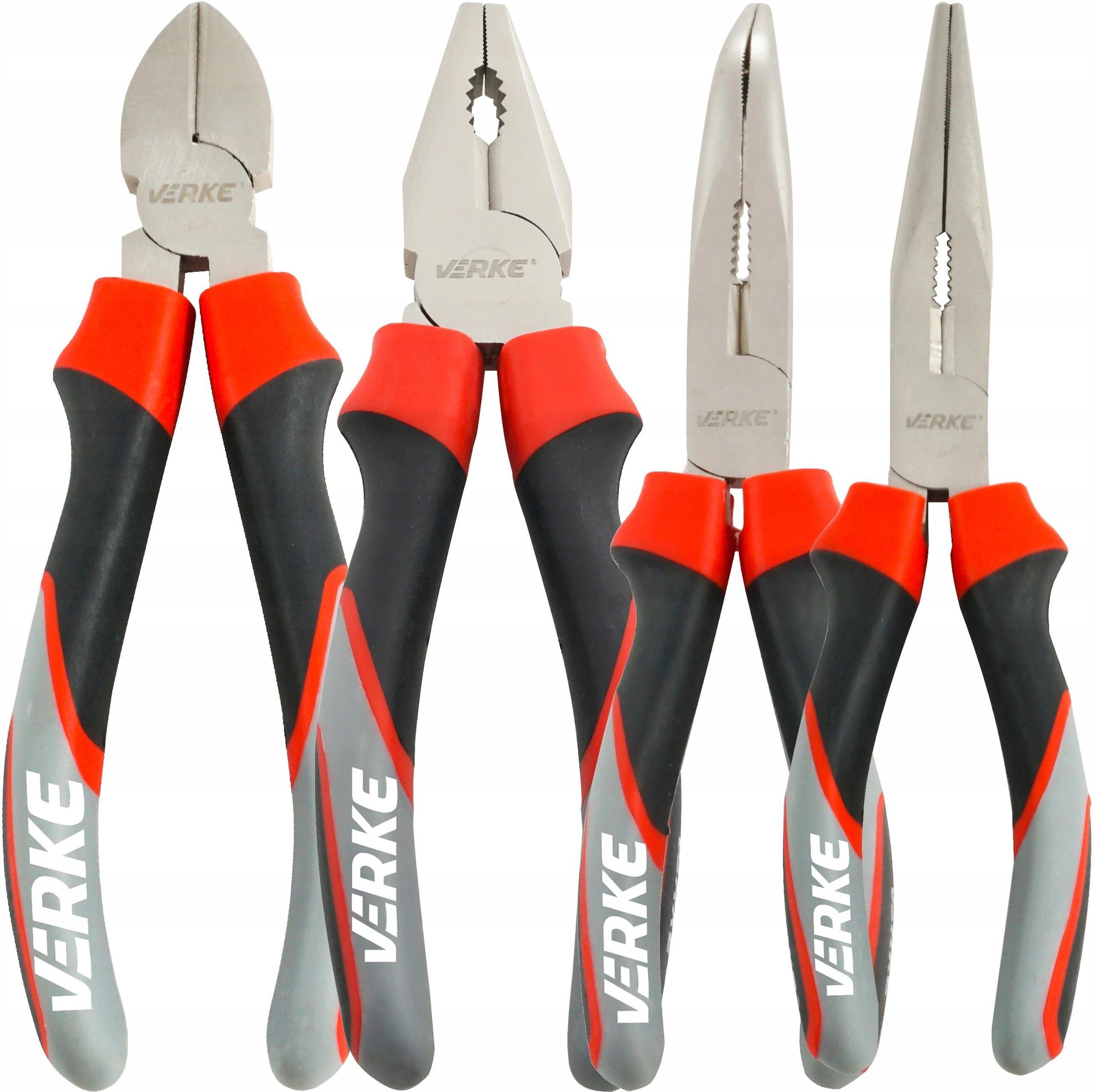 Verke Zestaw Szczypce Kombinerki Obcinaczki Kleszcze 4El V06380+V06350 ...