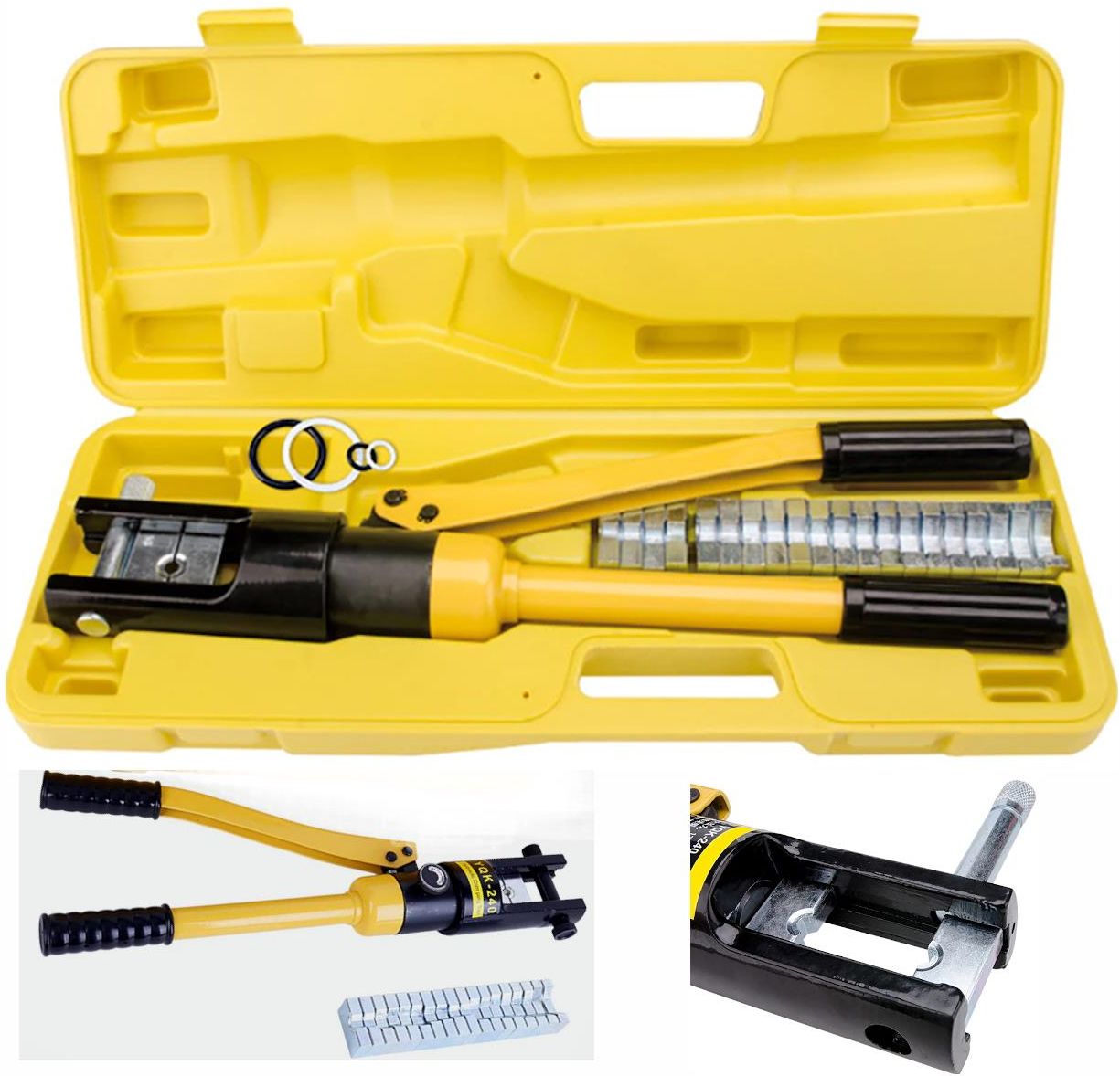 Eurokomp Zaciskarka Hydrauliczna Praska Kabli Tulejek 10T E6109 ...