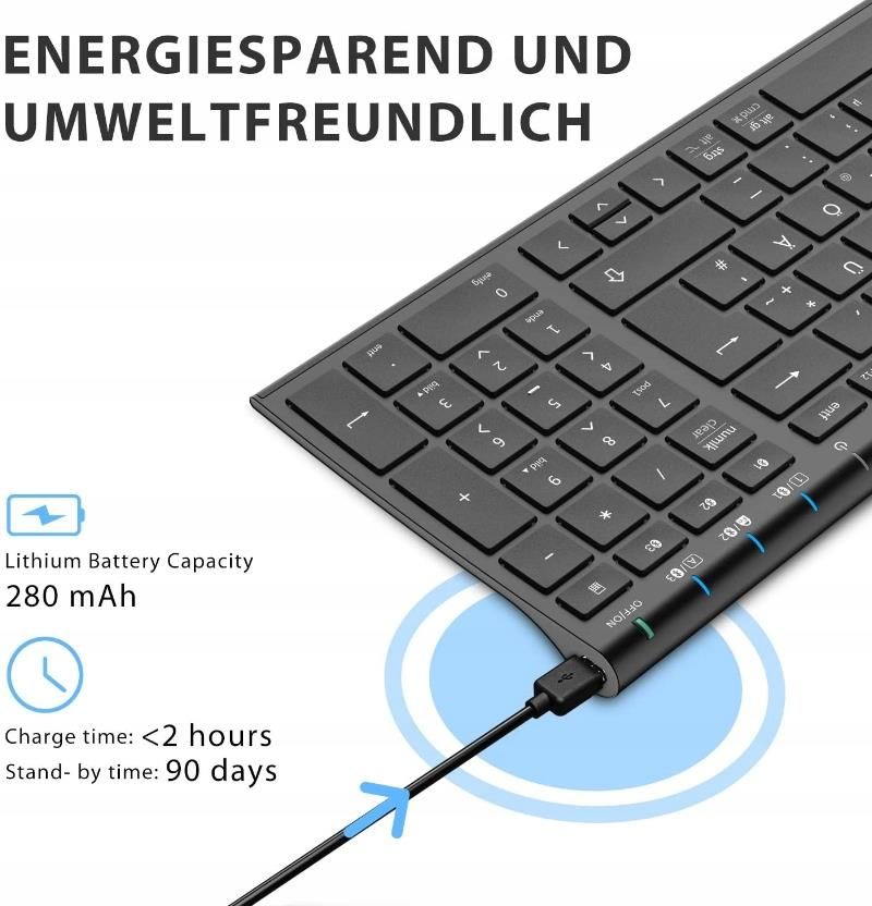 Klawiatura Bluetooth BK10 szara niemiecka (ICLEVER) - Opinie i ceny na ...