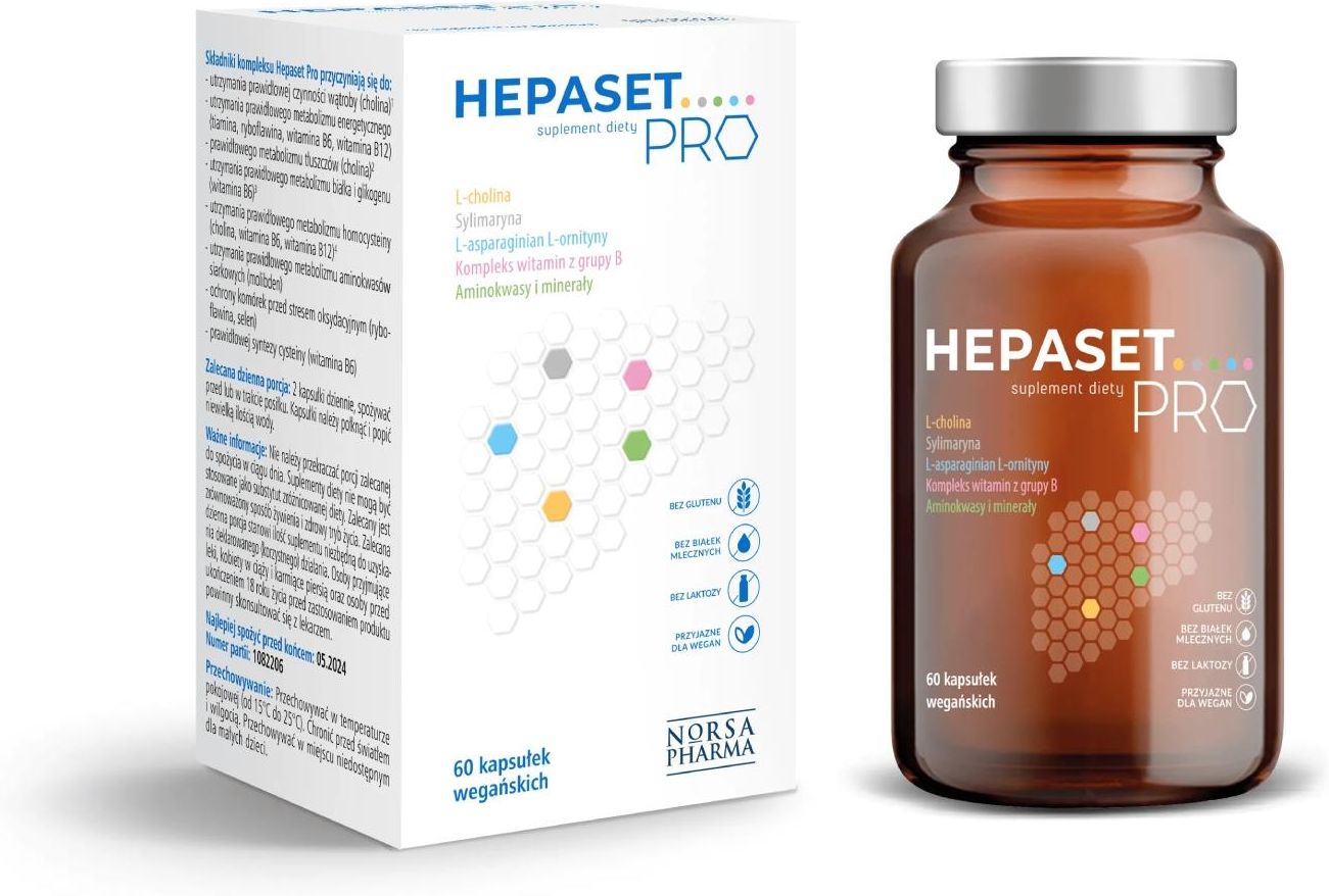 Norsa Pharma Hepaset Pro 60kaps - Opinie i ceny na Ceneo.pl