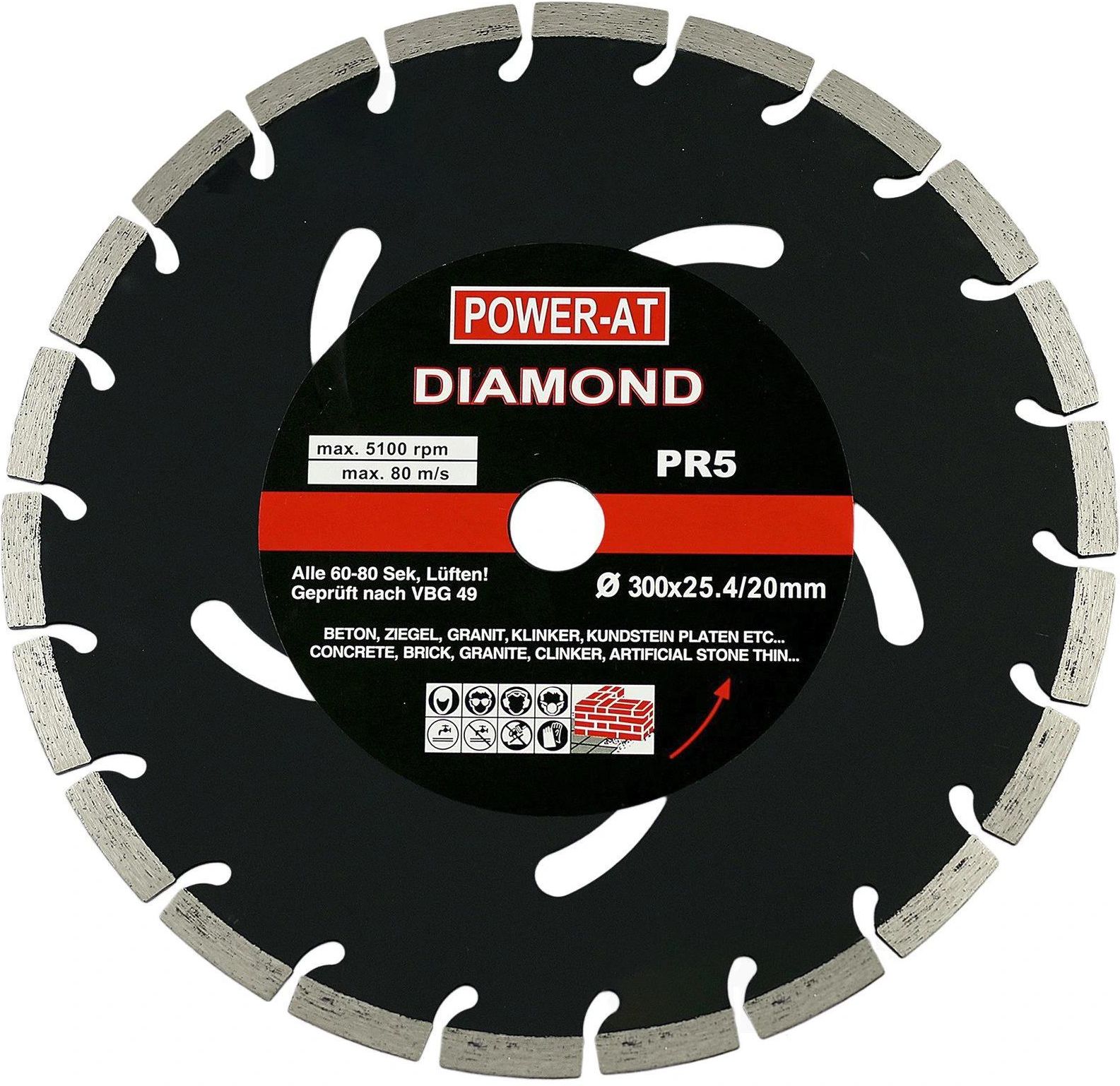Tarcza diamentowa Power-At Tarcza Diamentowa Segment Beton Kostki 300 25,4Mm Pr5 - Opinie i ceny ...