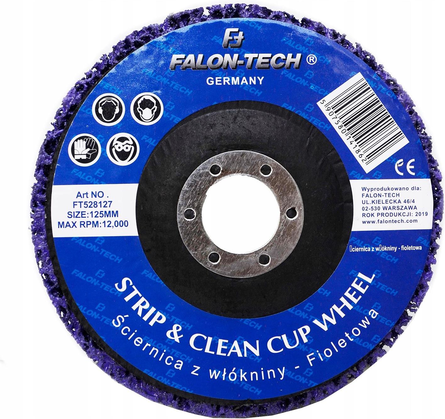 Tarcza tnąca Falon-Tech Ściernica Tarcza Ścierna Z Włókniny Fiolet ...