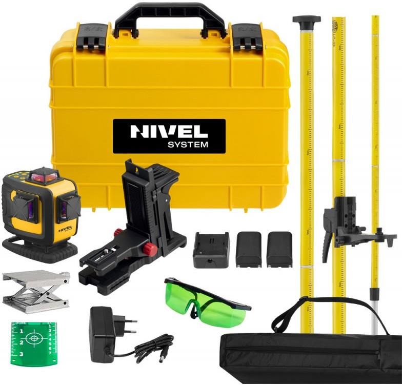 Nivel System Cl4D-G Laser Krzyżowy 4X360 + Tyczka CL4DG+LP33 - Opinie i ...