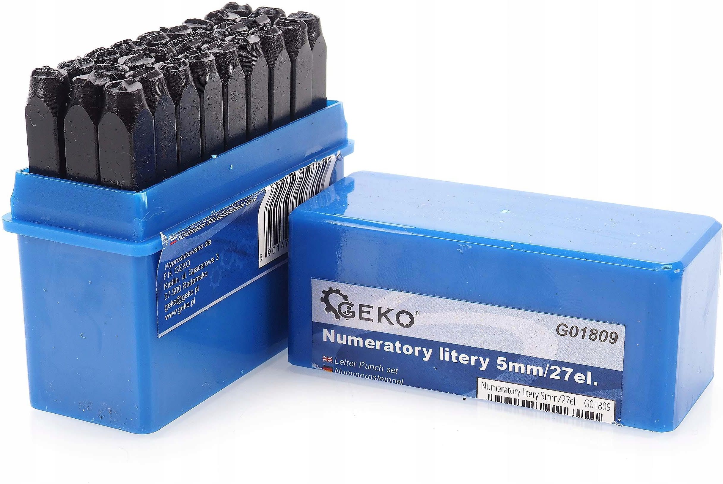 Geko Znaczniki 5Mm Numeratory Numerator Litery 27 El. - Opinie i ceny ...