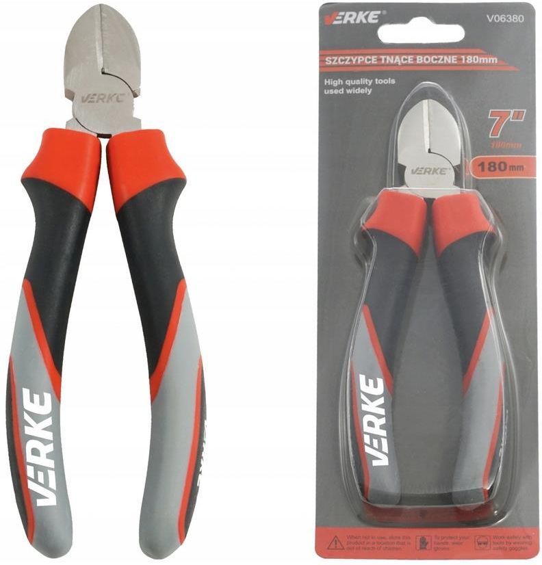 Verke Szczypce Tnące Boczne 7'' 180Mm V06380 - Opinie i ceny na Ceneo.pl