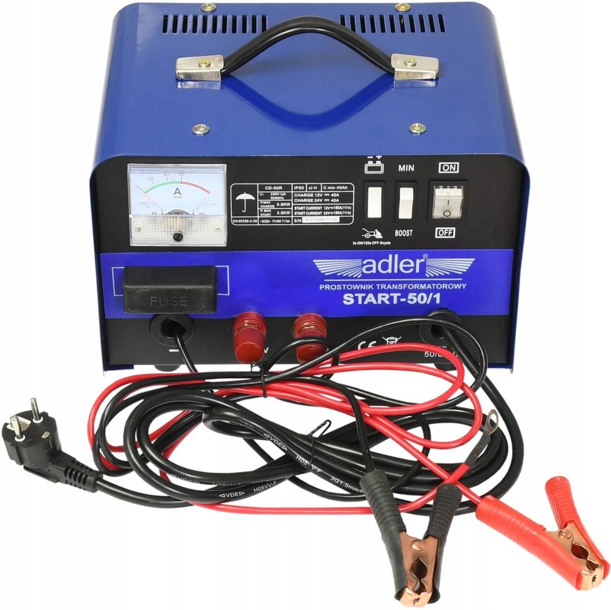 Adler Prostownik Transformatorowy Rozruch 12V 24V Sku5800501 - Opinie i ...