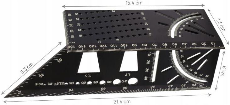 Xl-Tools Kątownik Stolarski Japoński 3D KTZ33 - Opinie i ceny na Ceneo.pl
