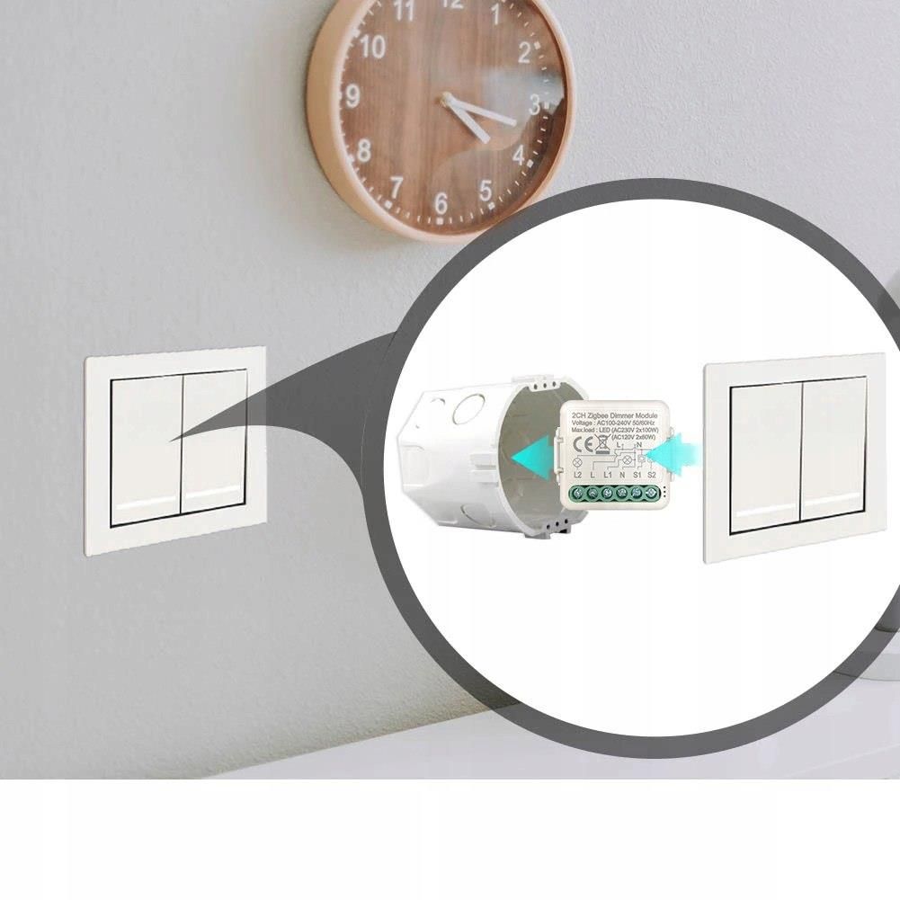 System domotyki Tuya Smart Life Mini Ściemniacz Światła 1 Kanałowy 1Ch ...