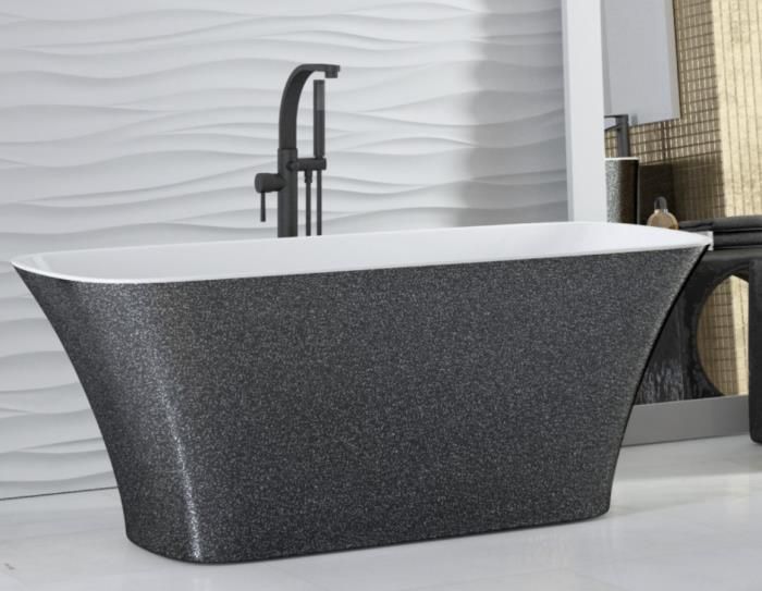 Wanna Besco Assos Glam Wanna Wolnostojąca Srebrna + Klik-Klak Chrom W ...