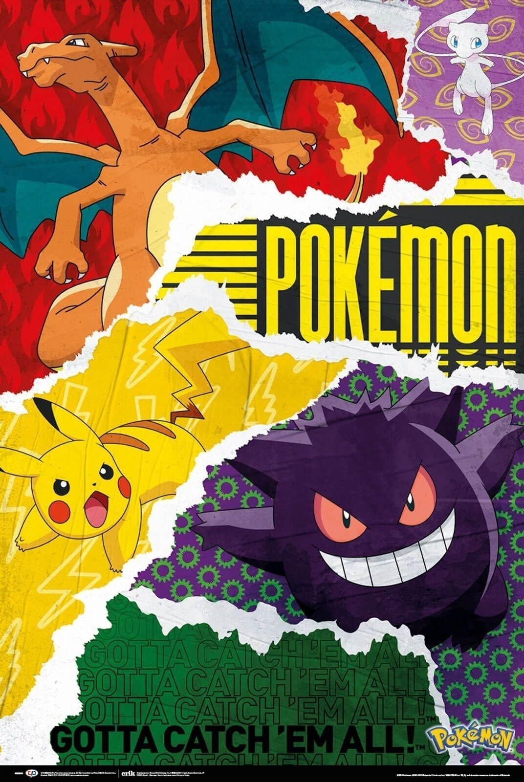 ERIK PLAKAT POKEMON PIKACHU CHARIZARD 61X91,5CM - Opinie i atrakcyjne ...