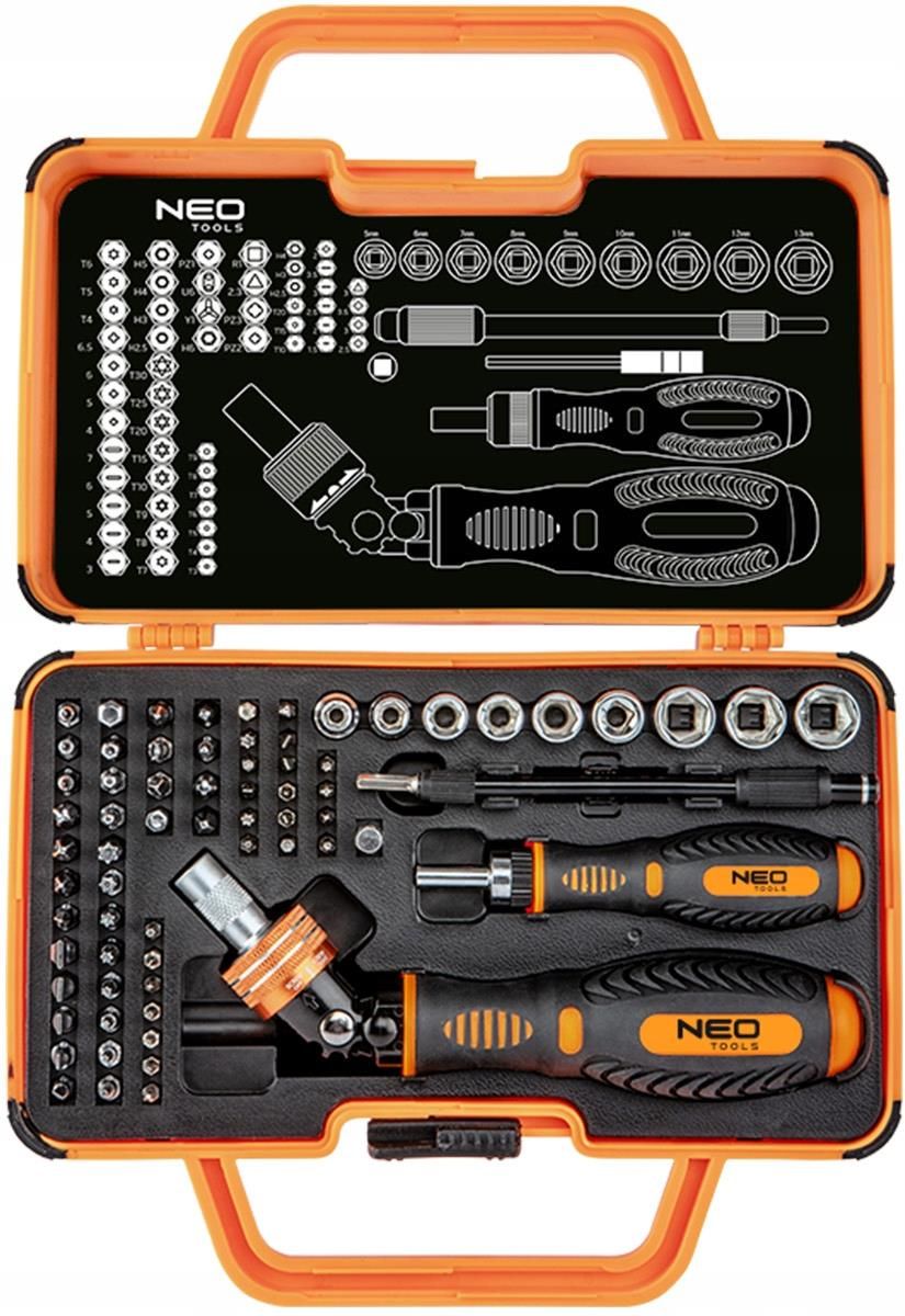 Śrubokręt Neo Tools 06-116 Końcówki Wkrętakowe Precyzyjne 69el. 6116 ...