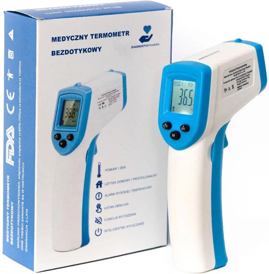 Termometr Termometr Bezdotykowy Na Podczerwień Wt188 - Ceneo.pl