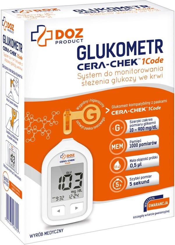 Doz Product Glukometr Cera Chek 1 Code - Opinie i ceny na Ceneo.pl