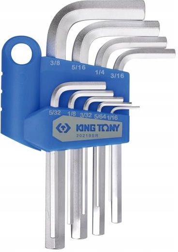 Śrubokręt King Tony Klucze Imbusowe Hex Krótkie 1/16 - 3/8 20219SR ...