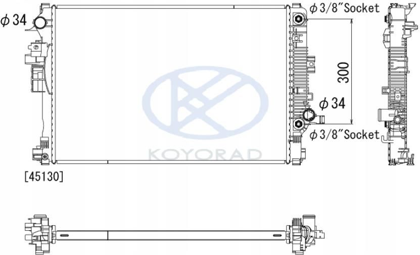 Koyorad Chłodnica Opel Buick Regal 17 1.6 2.0 84208066 Koyo - Opinie i ...