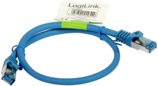 Patchcord S/Ftp 0,5M Kat.6A Niebieski - Opinie i ceny na Ceneo.pl