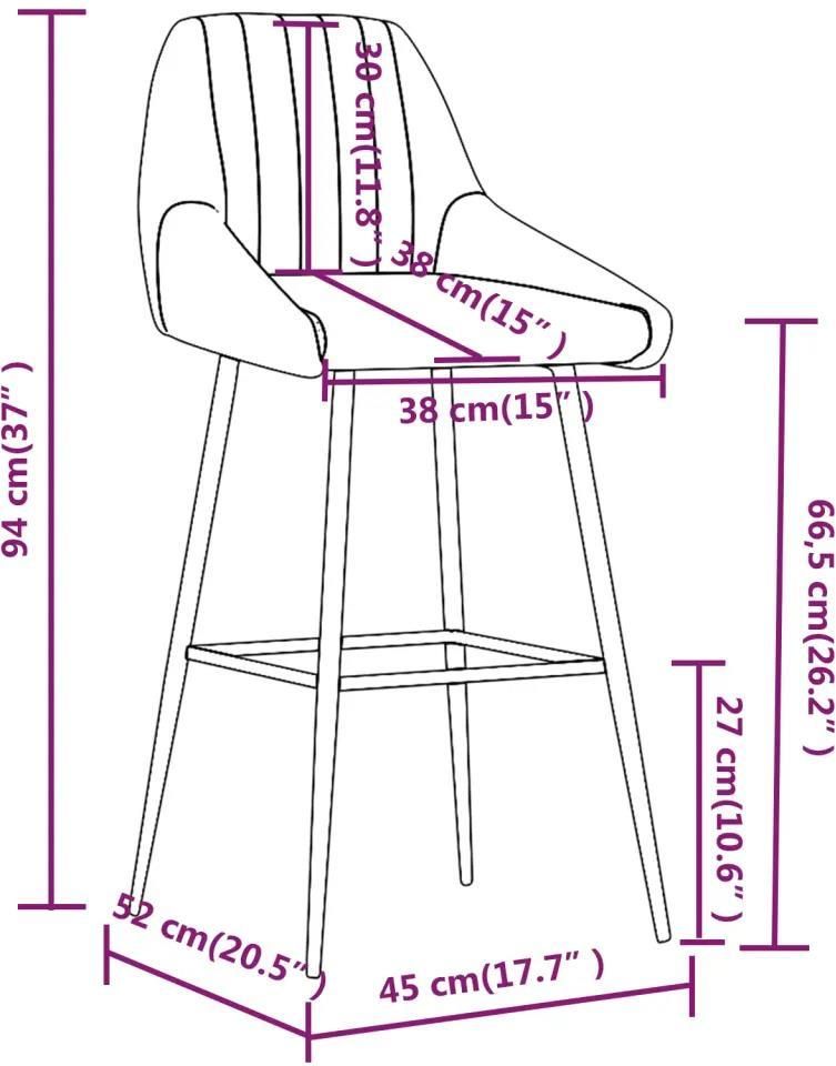 Vidaxl Krzesło Barowe Ciemnoszare Obite Aksamitem 13452-338729 - Opinie ...