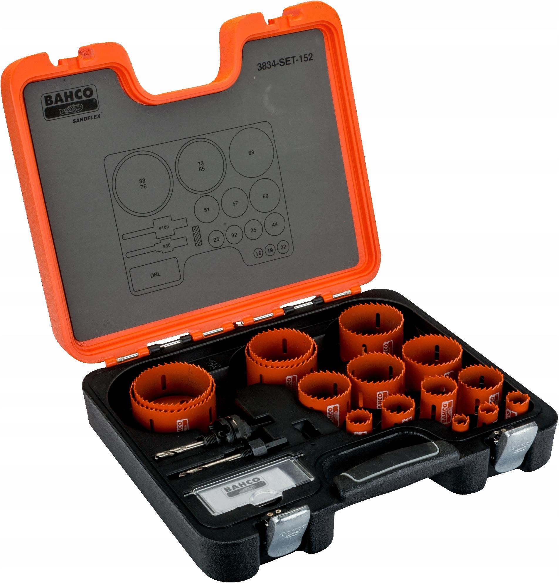 Otwornica Bahco 3834-Set-152 Zestaw Otwornic Sandflex 3834SET152 ...