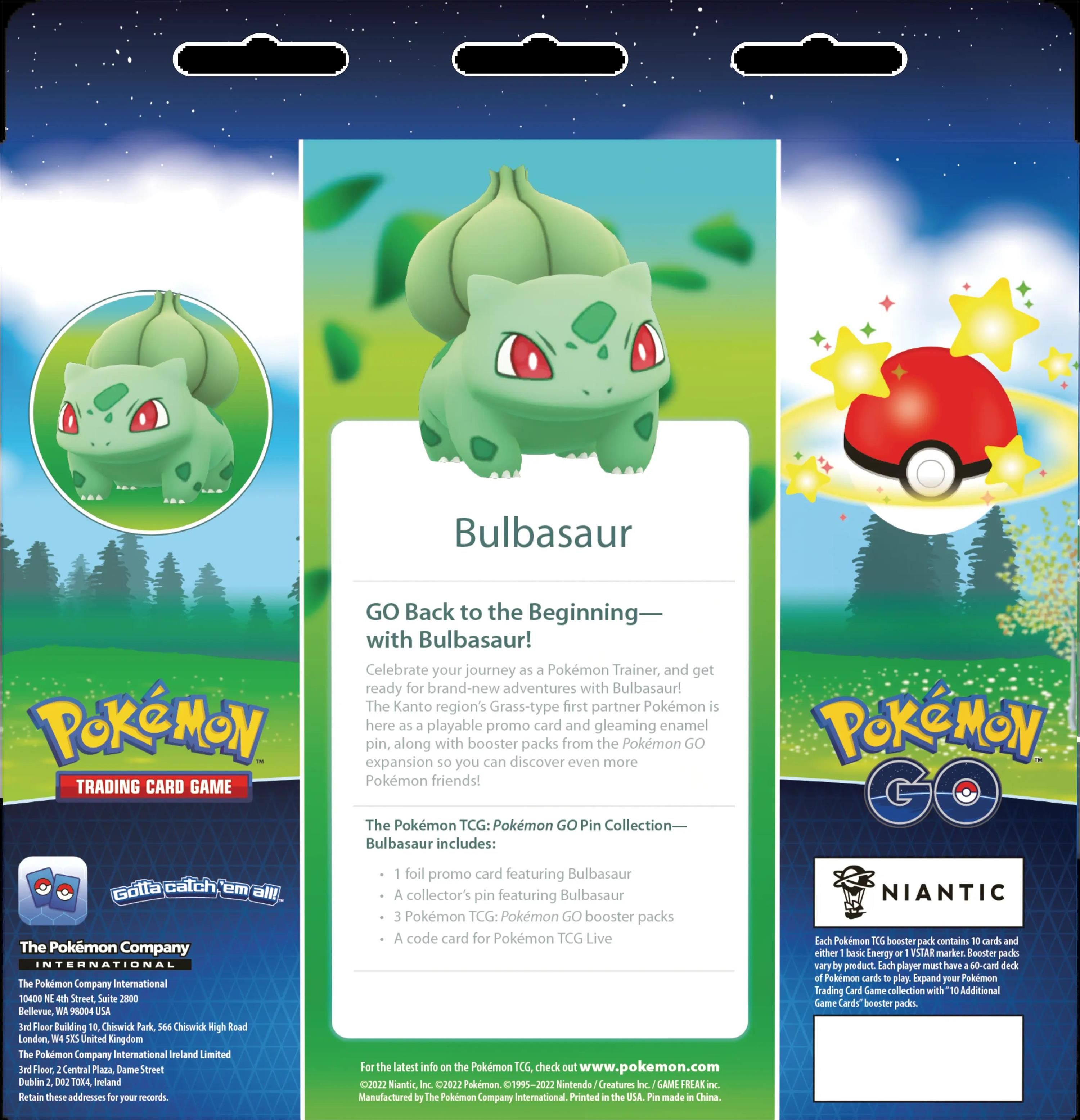 Pokémon TCG: Pokémon GO Pin Bulbasaur - Ceny i opinie - Ceneo.pl