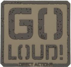 Naszywka Direct Action Patch Go Loud PVC - Coyote Brown (PA-DAGL-PVC-CBR) H - Ceny i opinie ...