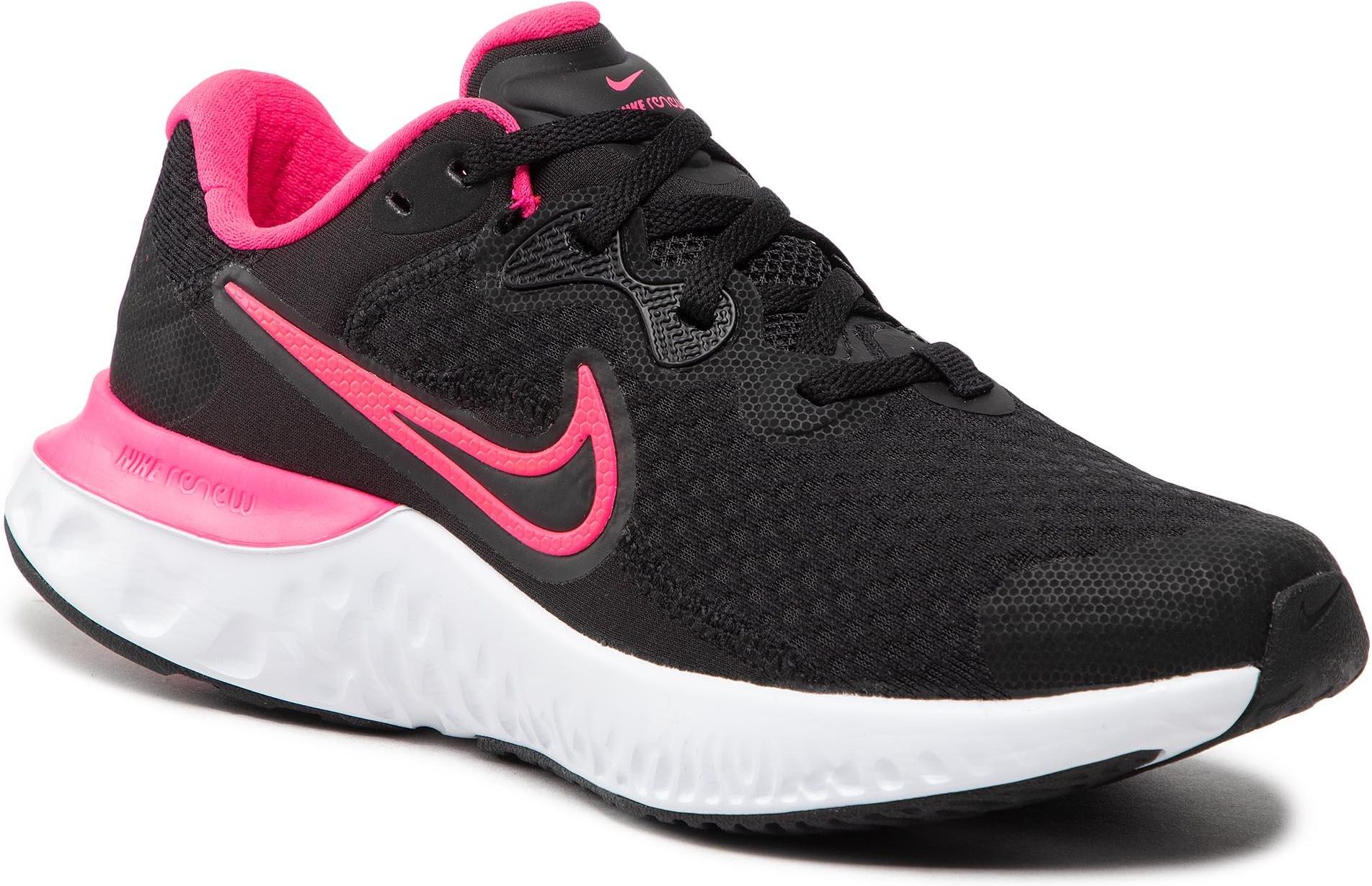 Nike Renew Run 2 (Gs) Cw3259 009 Black Hyper Pink Dk Smoke Grey - Ceny ...