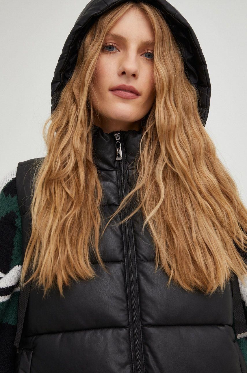 Answear Lab bezrękawnik damski kolor czarny zimowy - Ceny i opinie ...