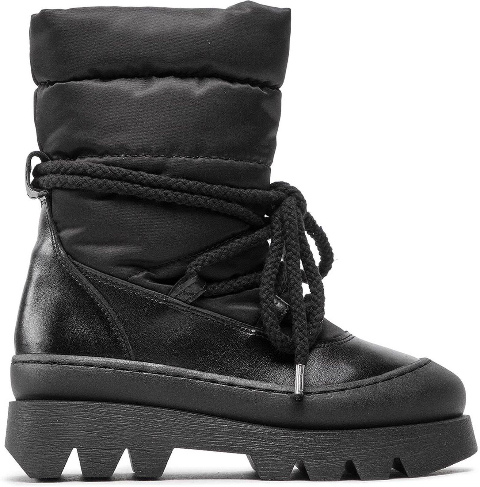 Solo Femme Śniegowce D0303-01-N33/N83-20-00 Czarny - Ceny i opinie - Ceneo.pl