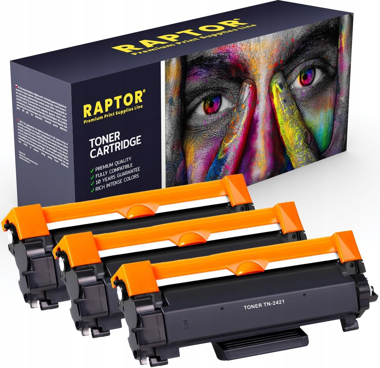 RAPTOR 3X TONER DO BROTHER TN-2421 HL-L2312D L2352DW CHIP ...