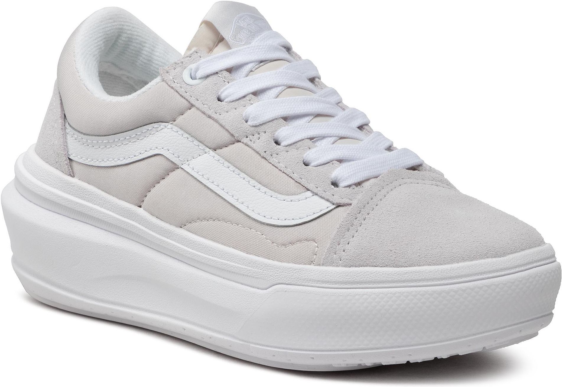 Sneakersy VANS - Old Skool Over VN0A7Q5ELGX1 Light Grey/White - Ceny i ...