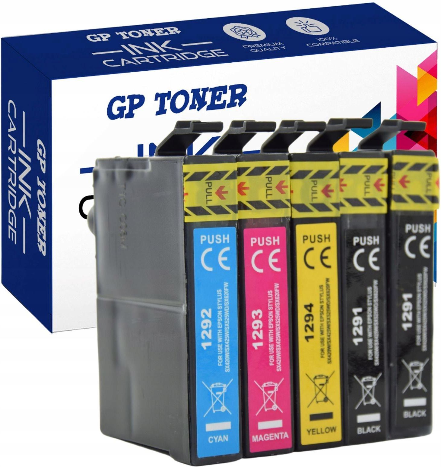 Tusz GP TONER 5X TUSZ DO EPSON SX230 SX430W SX435W SX440W SX445W ...