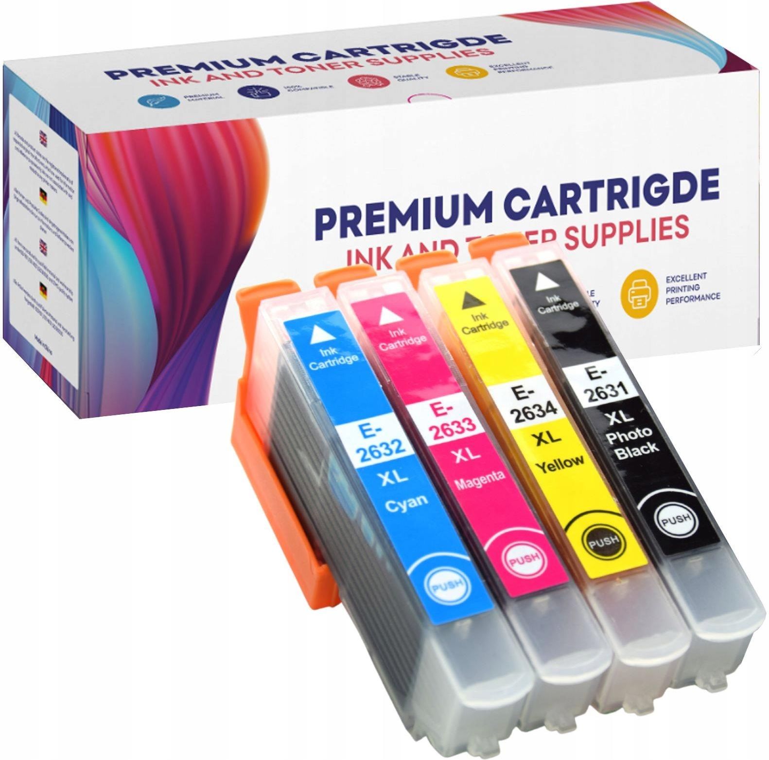 Tusz GP TONER 4X TUSZ DO EPSON 26XL XP-510 XP-720 XP-820 ZESTAW ...