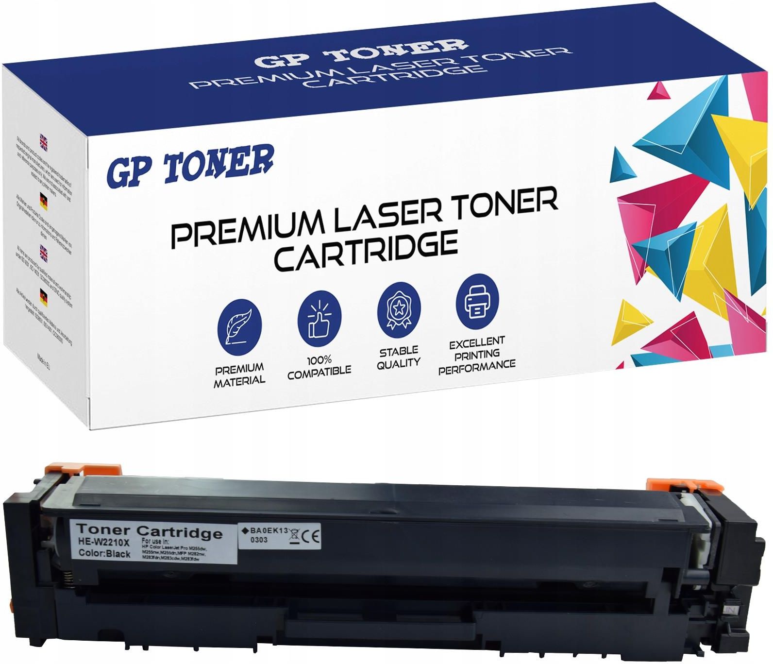 GP TONER DO HP COLOR LASERJET PRO MFP M283CDW BLACK (GPH2210XBEZCHIPA ...