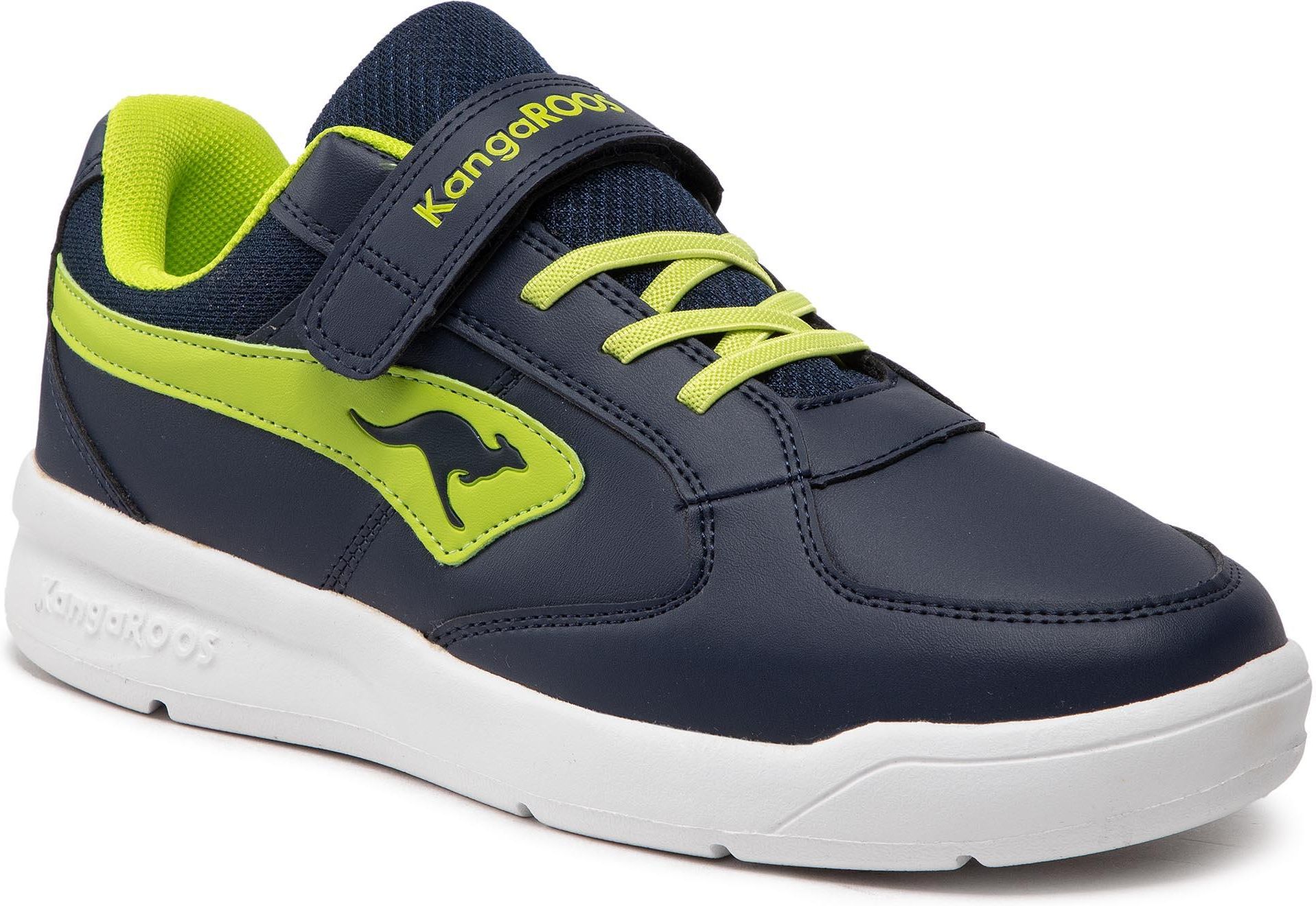 Sneakersy KANGAROOS - K-Cope Ev 18614 000 4054 Dk Navy/Lime - Ceny i opinie - Ceneo.pl