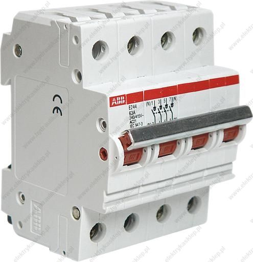 Bezpiecznik E204/63AR ROzŁĄCzNIK 4-POLOWY ABB 2CDE284001R0063 - Opinie i ceny na Ceneo.pl