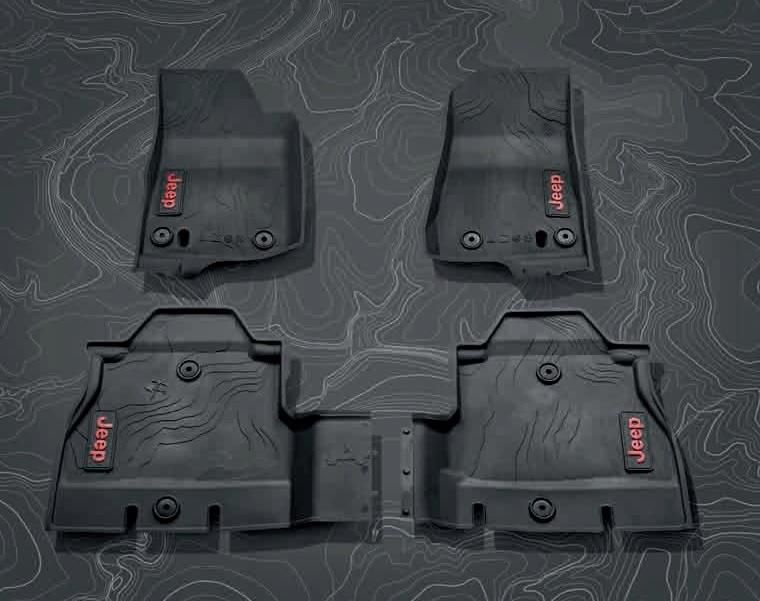 Dywanik samochodowy Jeep Dywaniki Gumowe Jeep Wrangler Jl 4D 82216623AA ...